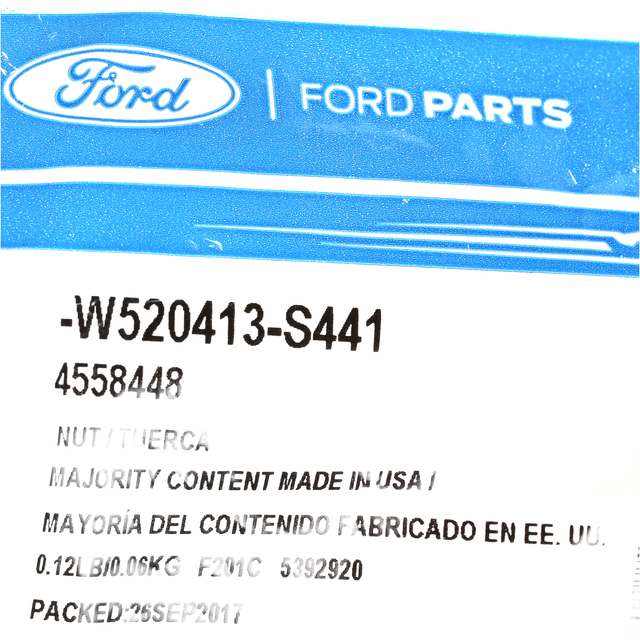 2001-2023 Ford Condenser Nut W520413-S441 | QuirkParts