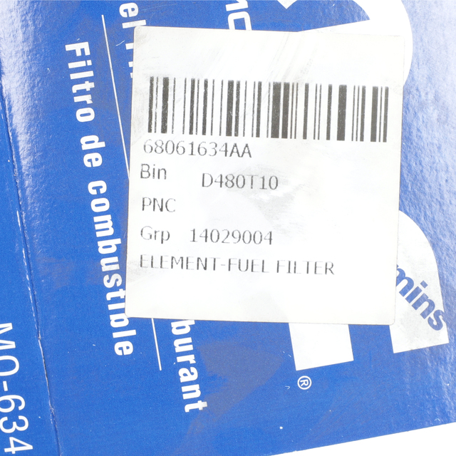 68061634AA - Dodge Ram 2500 3500 Cummins Diesel Fuel Filter Element ...