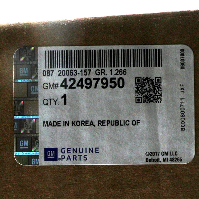 2017-2019 Chevrolet Bolt EV OEM NEW 2017-19 GM Chevrolet Bolt EV ...