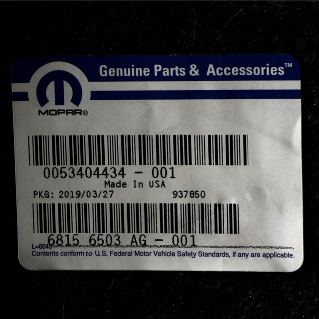 2014-2018 Jeep Cherokee OEM NEW Mopar 2014-2018 Jeep Cherokee Front ...