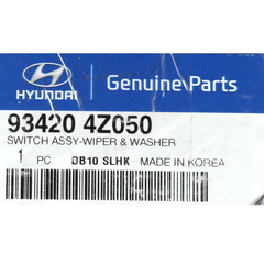 Hyundai - 93420-4Z050 - Wiper Switch - 2013-2019 Hyundai | OEM Hyundai ...