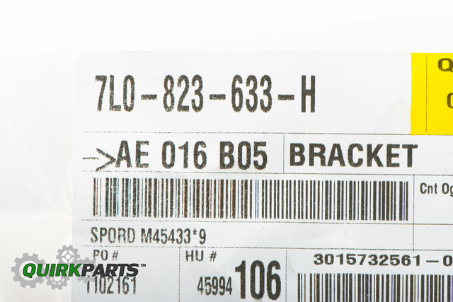 2004-2010 Volkswagen Touareg Release Handle Bracket 7l0823633h | QuirkParts