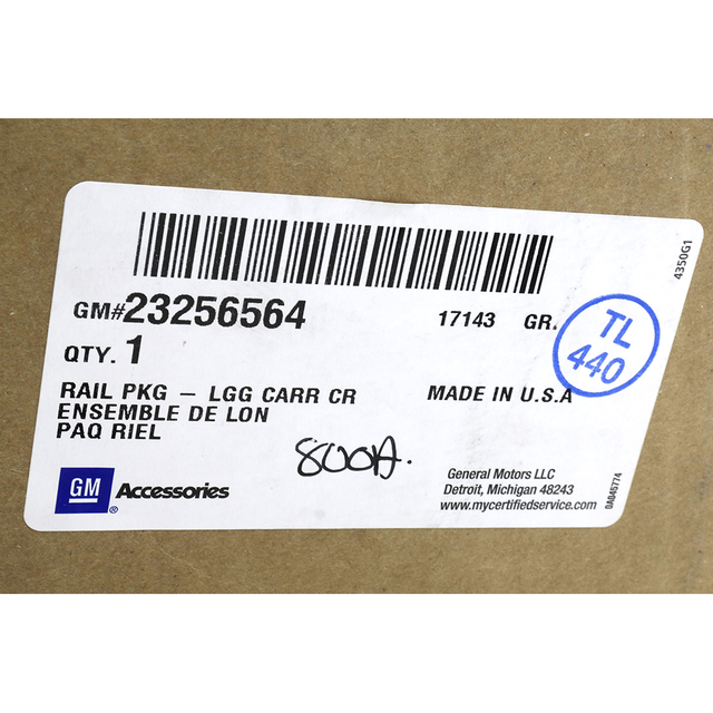 2015-2020 GM Roof Luggage Carrier Cross Rail Kit 84683395 | QuirkParts