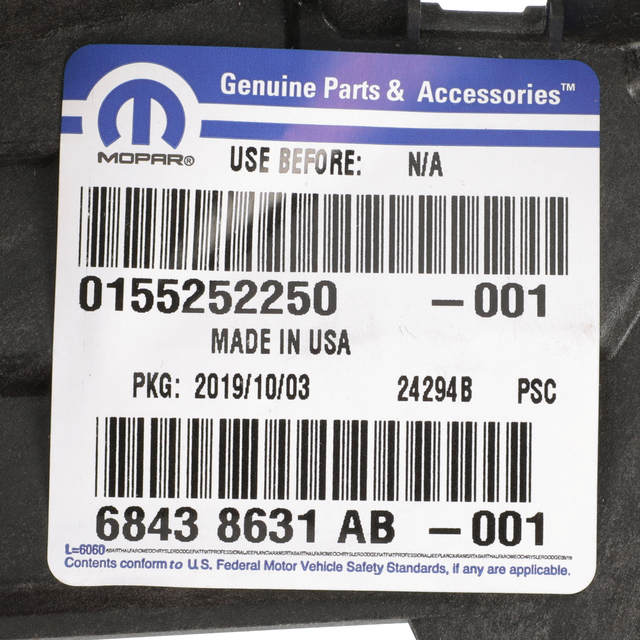 2019-2023 Jeep Cherokee Fascia Bracket, Left 68438631AB | QuirkParts