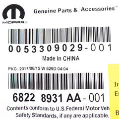 Lamp-License Plate 68228931AA | QuickParts