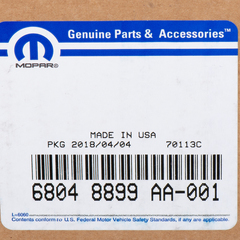 68048899AA - Air Conditioning Evaporator - 2009-2011 Mopar | Mopar OEM ...