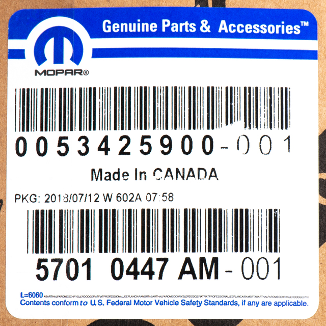 57010447AP - B Pillar Applique, Left - 2017-2022 Jeep | Mopar OEM Parts ...
