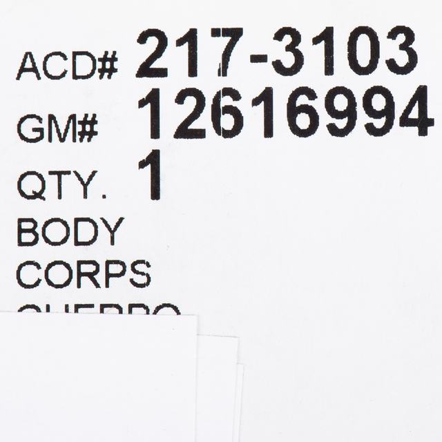 2007-2011 GM Fuel Injection Throttle Body with Throttle Actuator ...