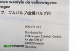 2022-2023 Volkswagen Valve Stem Caps - Brass - VW Logo (New Logo) 000 ...