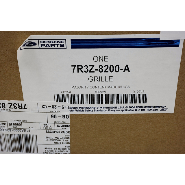 2007-2009 Ford Mustang Shelby Cobra GT500 Front Bumper Upper Radiator ...