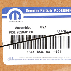 2019-2023 Jeep Cherokee Fascia Bracket Kit, Right 68431838AA | QuirkParts