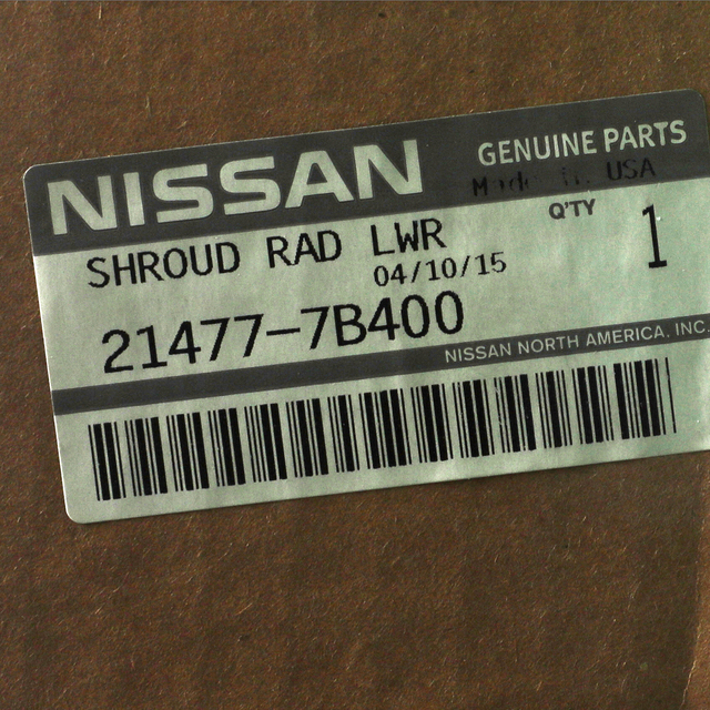 1999-2004 Nissan Lower Shroud 21477-7B400 | QuirkParts