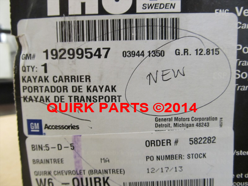 2007-2021 GM Kayak Storage Mount 19419506 | QuirkParts