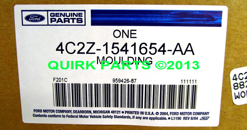 2004-2014 Ford Weatherstrip 4C2Z-1541654-AA | QuirkParts
