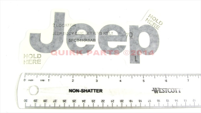 2001-2006 Jeep Wrangler 97-06 Jeep Wrangler Exterior JEEP Decal/Sticker ...