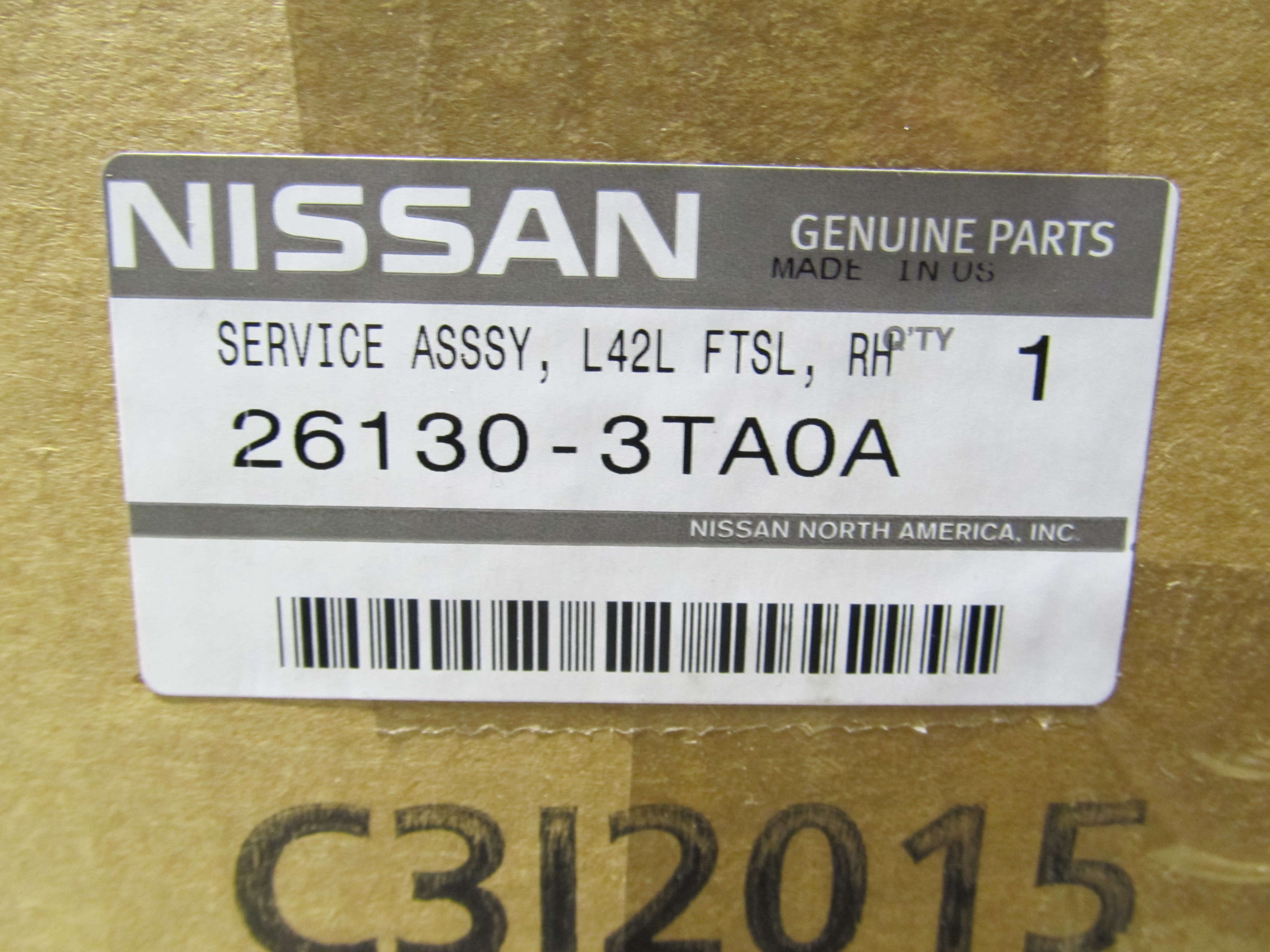 2013-2015 Nissan Altima OEM NEW 2013-2015 Nissan Altima Passenger Side ...