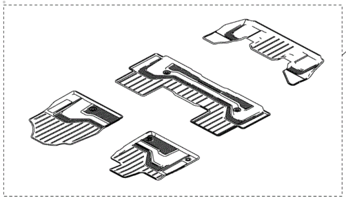 2023-2025 Honda Pilot All Season Floor Mats 08P17-T90-110 | Honda Factory Parts