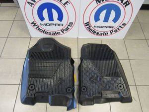 2019 DODGE RAM All Weather Slush Mats BLACK Crew Cab Rubber Mats NEW ...