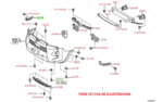 Genuine Toyota 4Runner Front Bumper Retainer 52115-35153 | Frontier Toyota