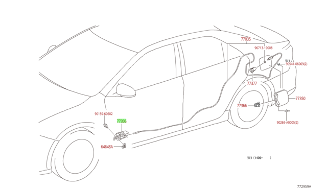 2007-2017 Toyota Camry Trunk Release Lever 64606-06020 | Frontier Toyota