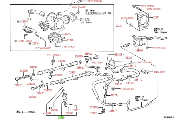 Genuine Toyota 5VZFE Fuel Injector 23209-62040 | Frontier Toyota