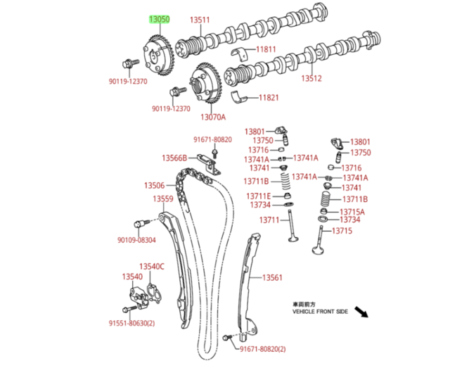 Genuine Toyota Camshaft Timing Gear 13050-0V011 | Frontier Toyota