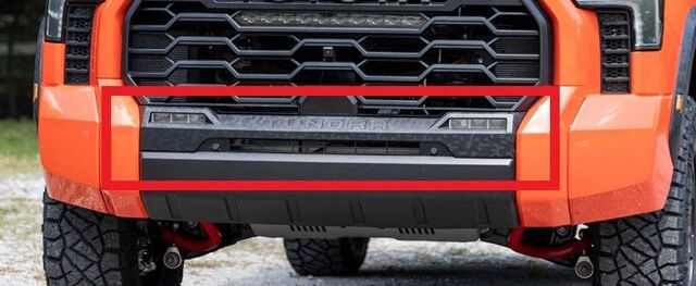 Genuine Toyota Tundra TRD Pro Upper Front Bumper Extension Camoflauge ...