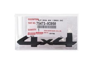 Genuine Toyota Black Tacoma TRD Pro Tailgate 4X4 Emblem | 2020-2023 ...