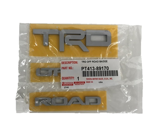 Genuine Toyota 4Runner TRD Off Road Emblem PT43-89170 | Frontier Toyota