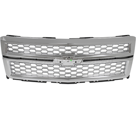 2015 Chevrolet Silverado 1500 Front Grille in Chrome with Chrome Mesh ...