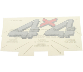 1999-2007 GM Pickup Box Side Rear 4x4 Decal 15779675 | NewGMParts.com