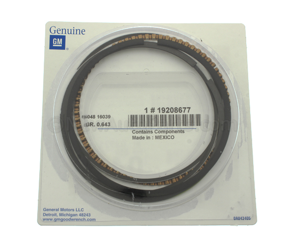 1999-2017 GM Piston Rings 12670787 | NewGMParts.com