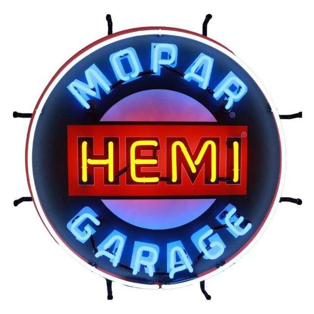 HEMI® Garage Licensed Neon Sign 1325230089MC1NS | Mopar Factory Parts
