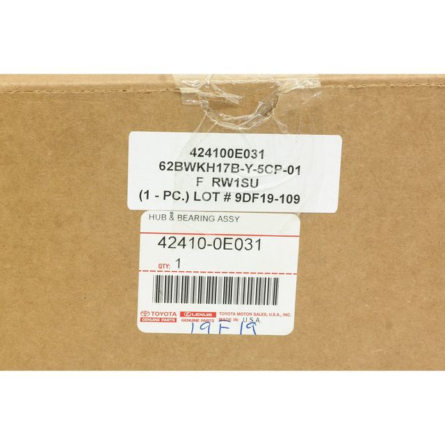 42410-0E031 - Hub Assembly - 2014-2020 Toyota Highlander | Nucar Toyota ...