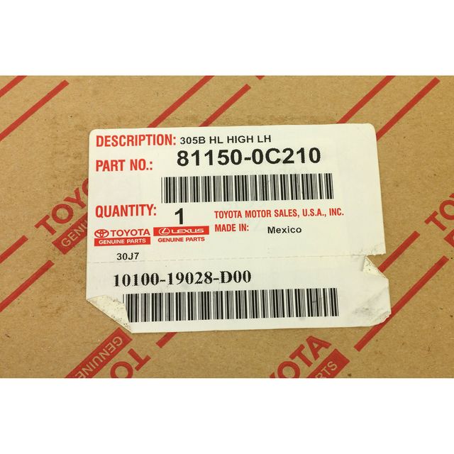 811500C210 - OEM NEW Front Right Passenger Side Headlight Lamp LED ...