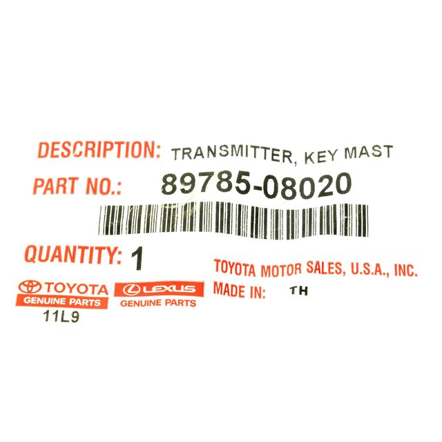 89785-08020 - Transmitter - 2007-2009 Toyota Tundra | Nucar Toyota of ...