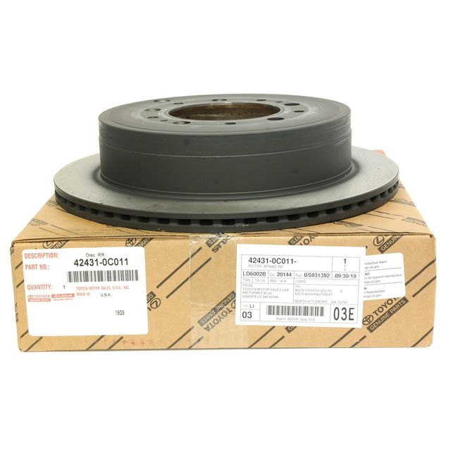 2007-2021 Toyota Rear Right or Left Disc Brake Rotor Tundra Sequoia ...