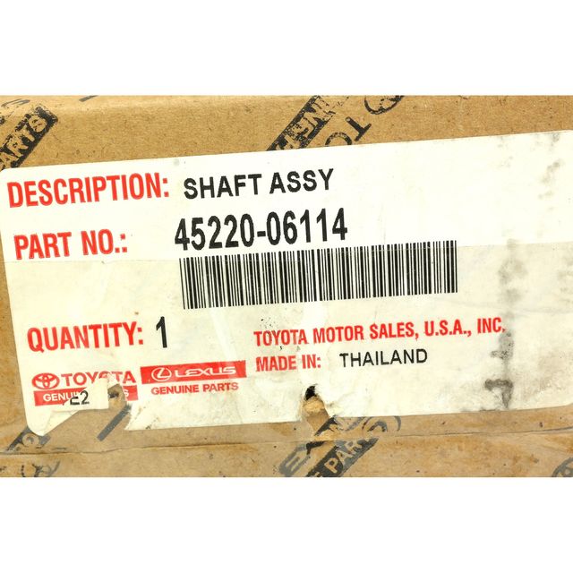 45220-06114 - Intermediate Shaft - 2007-2011 Toyota Camry | Nucar ...