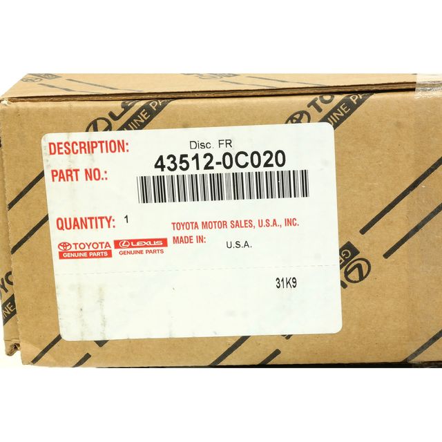 2007-2019 Toyota Front Right or Left Brake Rotor Tundra Sequoia | Nucar ...