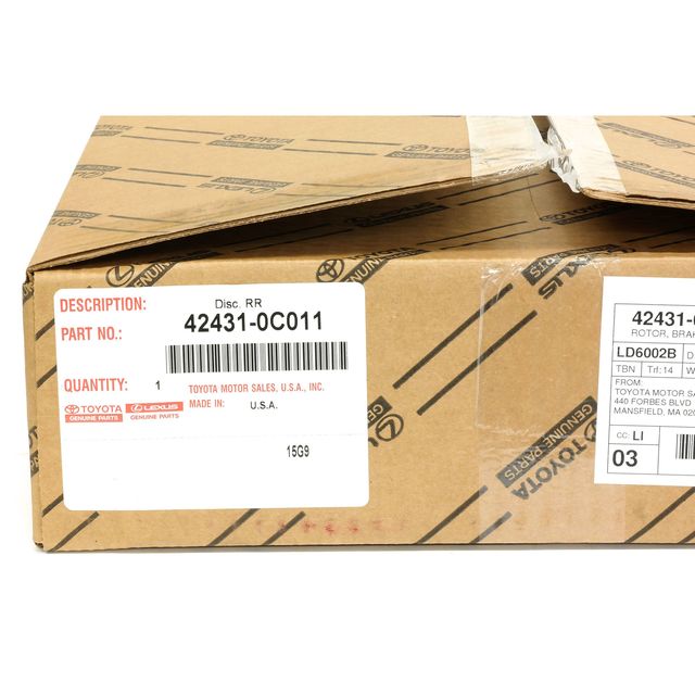 2007-2021 Toyota Rear Right or Left Disc Brake Rotor Tundra Sequoia ...