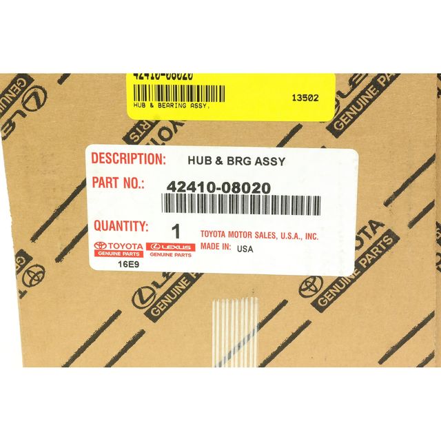 42410-08020 - Hub & Bearing - 2011-2020 Toyota Sienna | Nucar Toyota of ...
