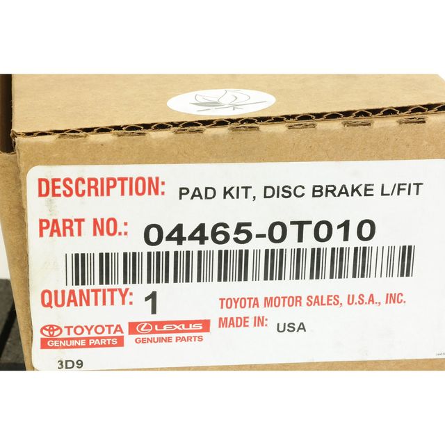 04465-0T010 - Brake Pads - 2009-2015 Toyota Venza | Nucar Toyota of ...