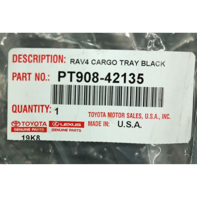 PT908-42135 - Cargo Tray - 2013-2018 Toyota RAV4 | Nucar Toyota of ...