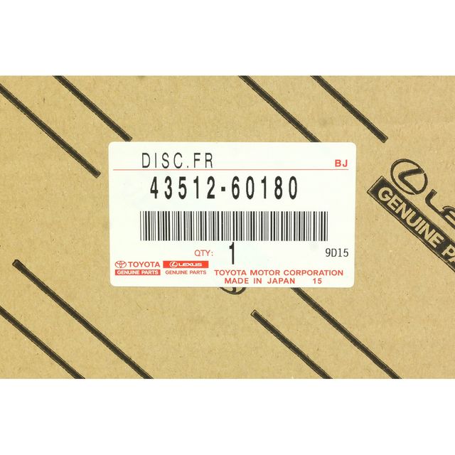 43512-60180 - Rotor - 2008-2011 2013-2015 Toyota Land Cruiser | Nucar ...