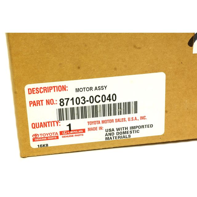 87103-0C040 - Blower Motor - 2007-2020 Toyota Tundra | Nucar Toyota Parts