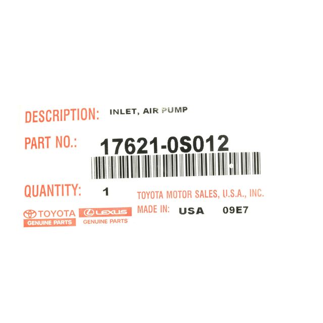 17621-0S012 - Inlet Hose - 2007-2013 Toyota Tundra | Nucar Toyota of ...