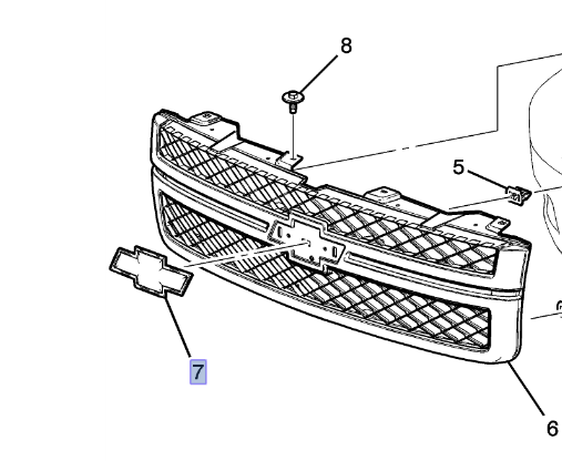22829420 - Front Grille Bowtie Logo - 2011-2014 Chevrolet | World Parts ...