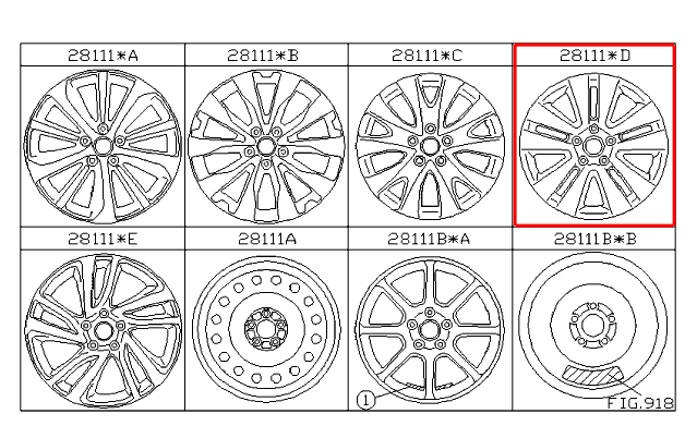 2015-2016 Subaru Outback Alloy Wheel, Seventeen Inch, Silver Color ...