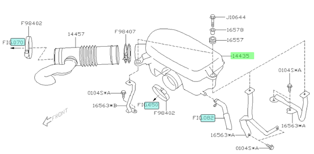 Chamber Air Intake 14435AA260 | Subaru Parts For You
