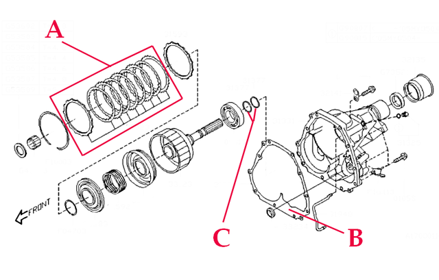 Plate Set Transfer Clutch 31523AA410 | Subaru Parts For You